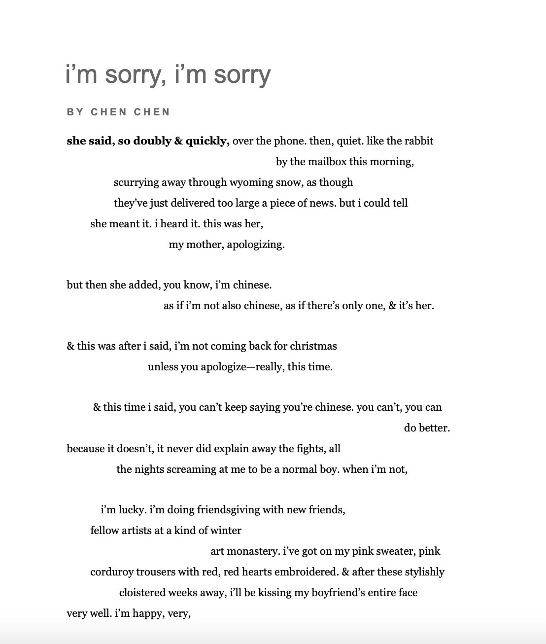 Im Sorry Poems For Her