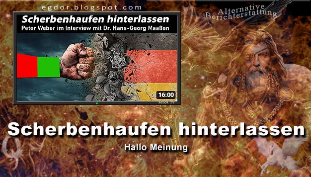 Alternative Berichterstattung: Peter Weber - Scherbenhaufen hinterlassen Alternative Berichterstattung: Peter Weber - Scherbenhaufen hinterlassen