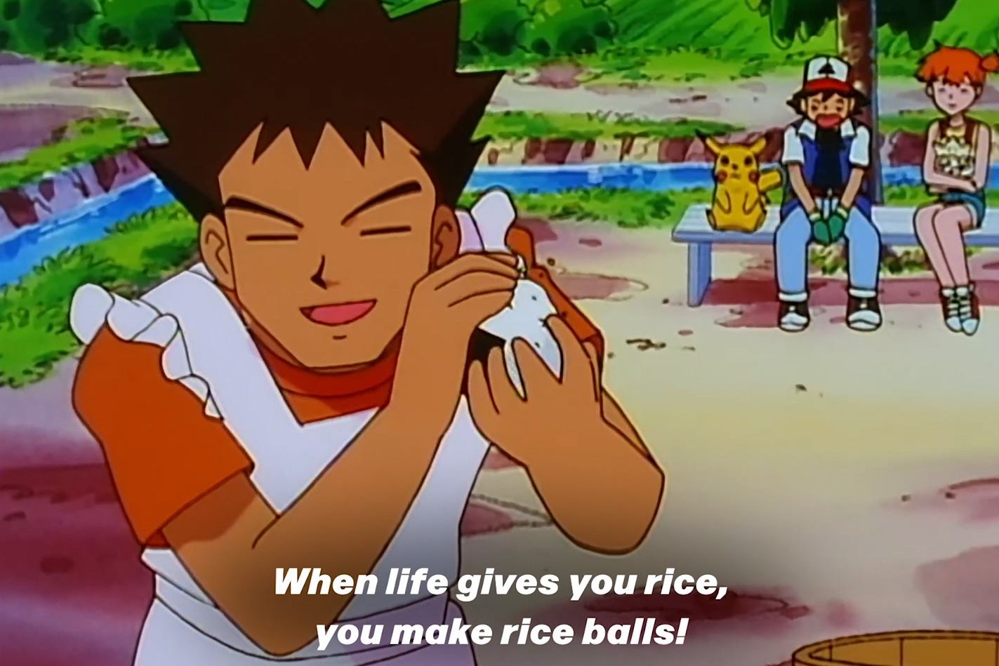 Rice Ball Pokemon I Made Brock's Infamous "Jelly Donuts" From