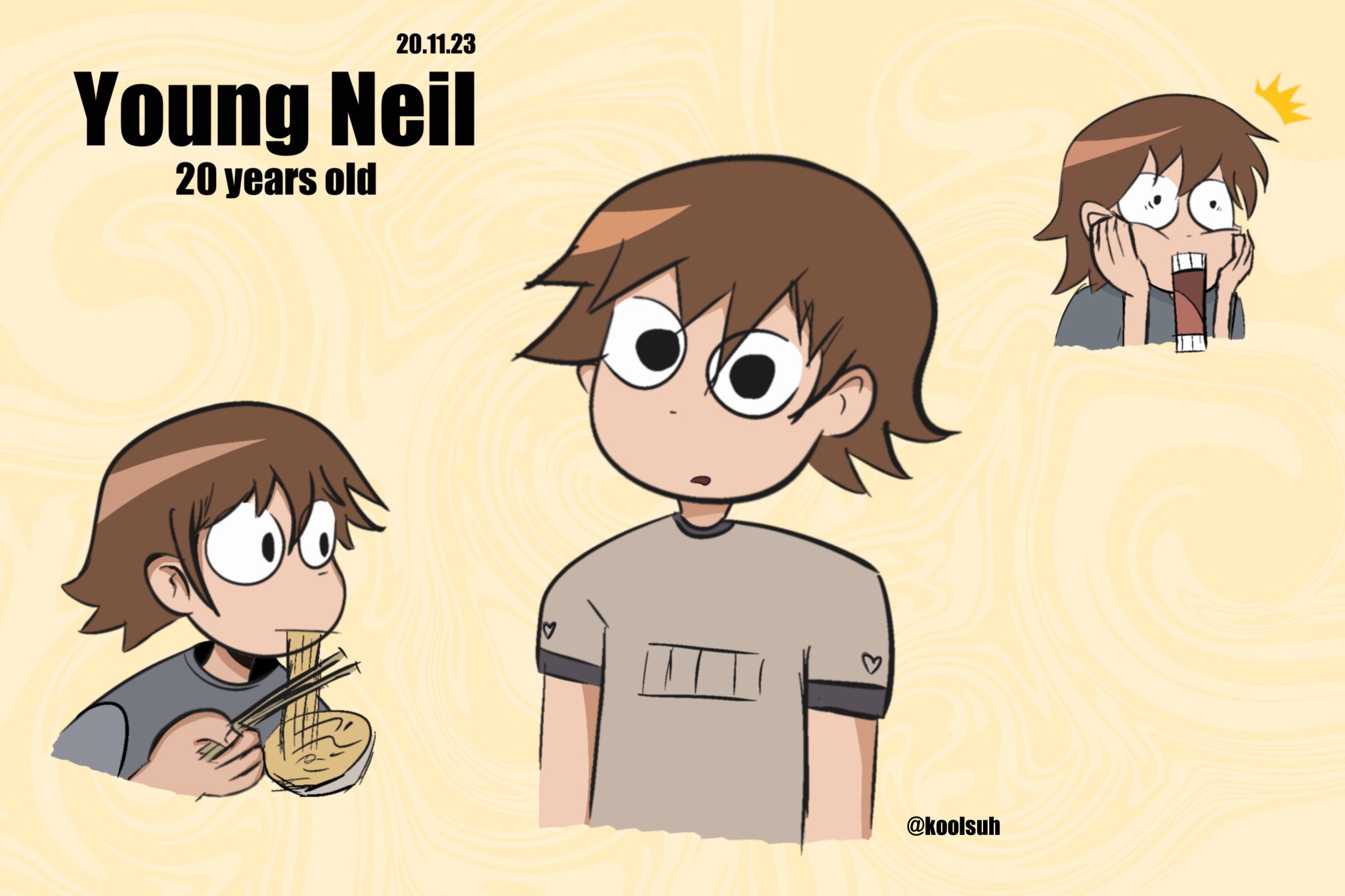 Young Neil Scott Pilgrim.