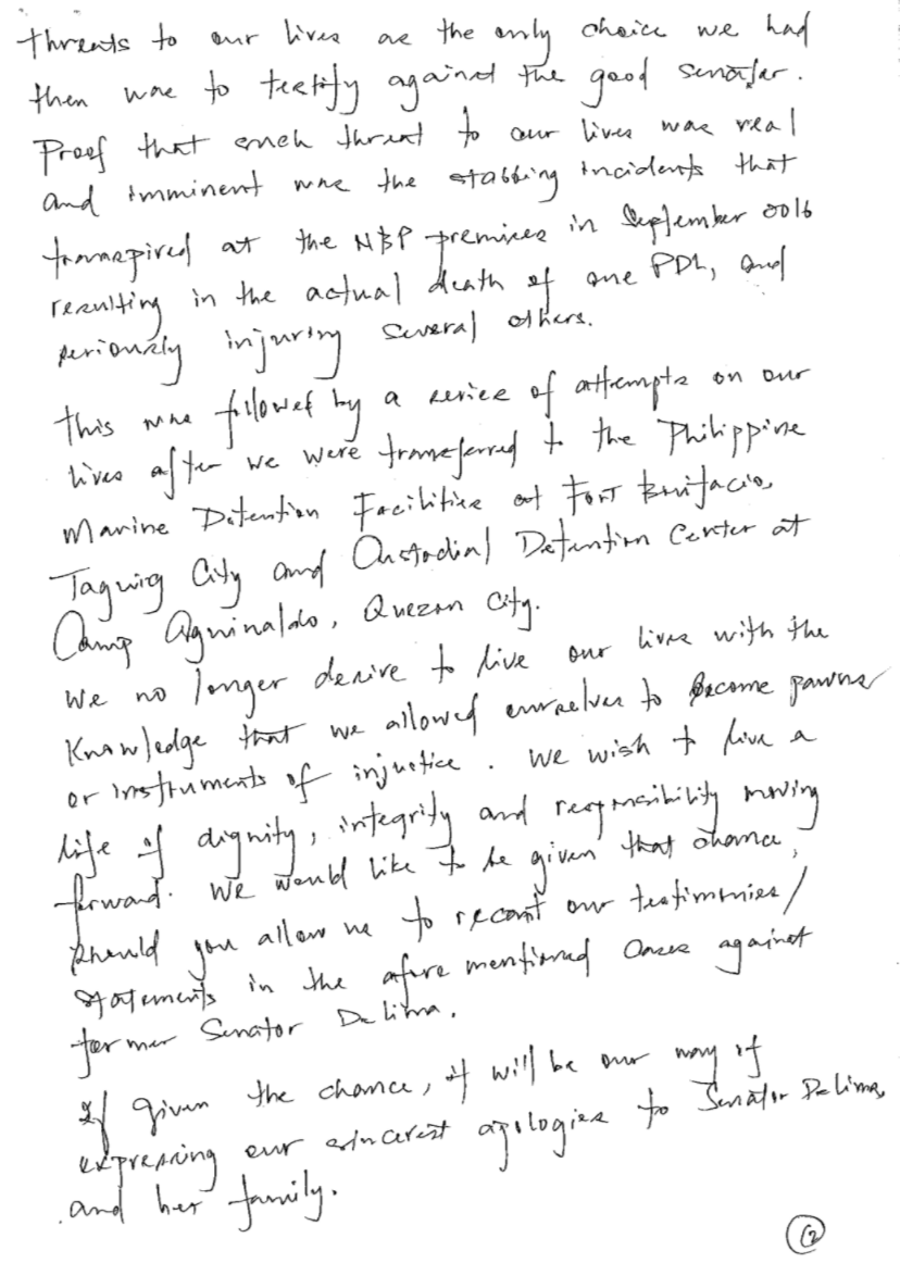 JUST IN: Seven more convicted witnesses against ex-Sen. Leila de Lima ...