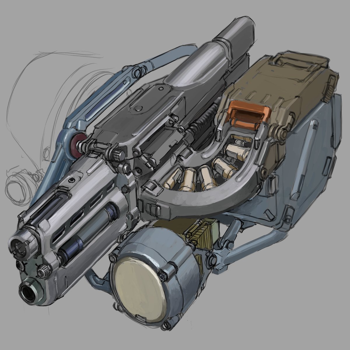 「Some rendering progress in between other」|Mike Doscherのイラスト