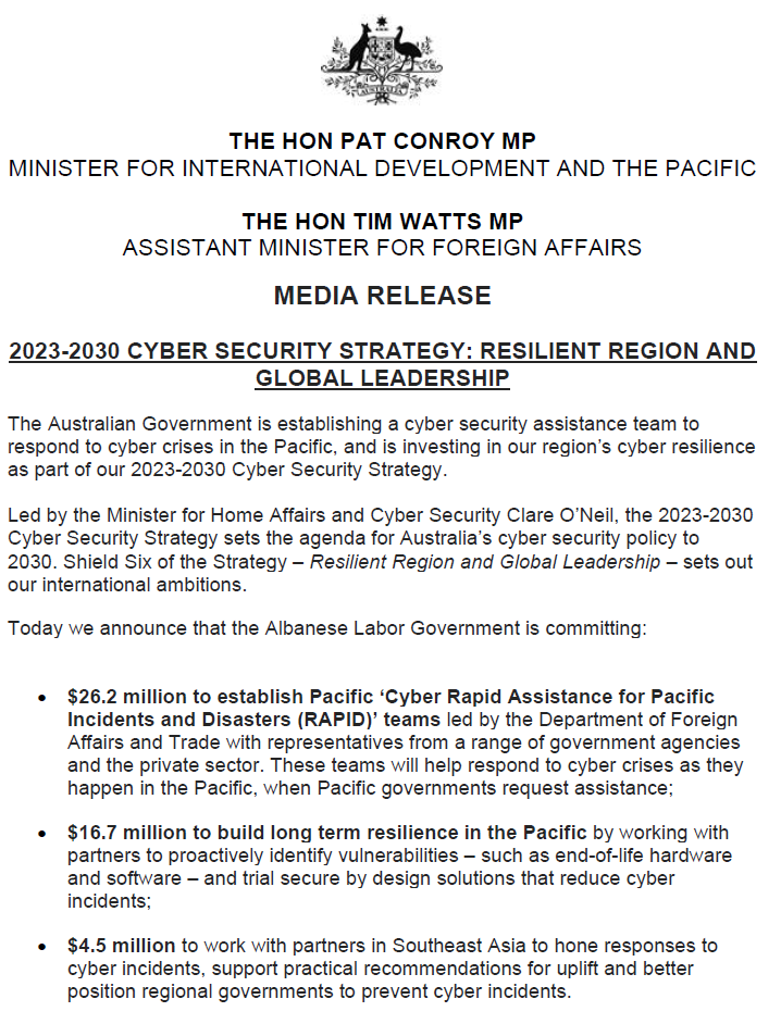Australian Cyber Security Strategy 2023: Fortifying Digital Defenses Australian Cyber Security Strategy 2023: Fortifying Digital Defenses
