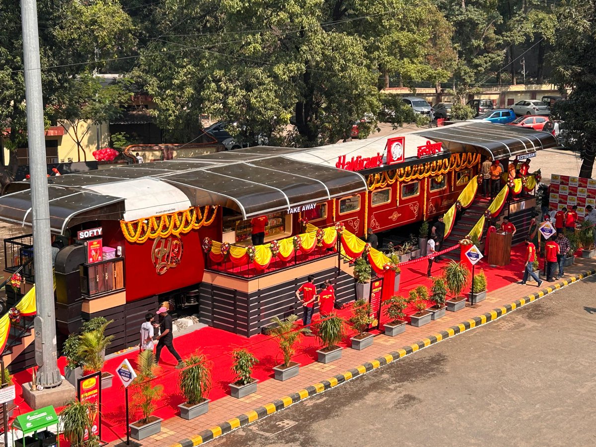 Rail Coach Restaurant started at Pune station from 22/11/23. It's an ...
