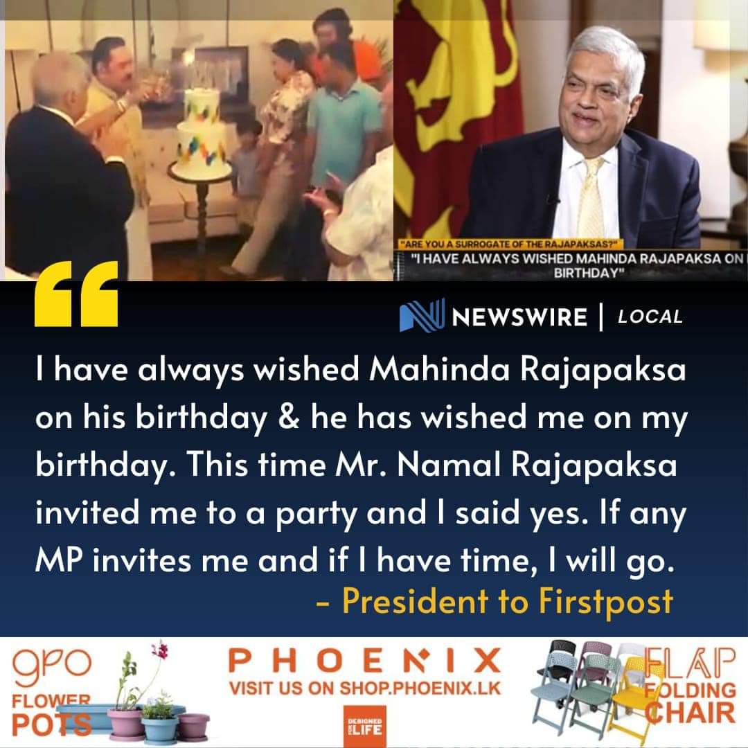 “I attended Mahinda Rajapaksa’s Birthday party on Namal’s Invitation ...