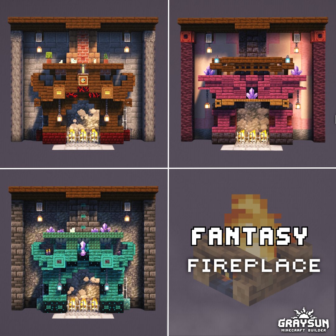 Minecraft Fireplace