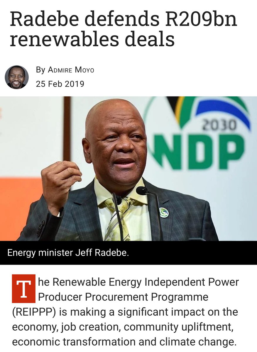 TIMELINE- THE RISE OF IPPs in SOUTH AFRICA. ️2008 Brian Dames became ...