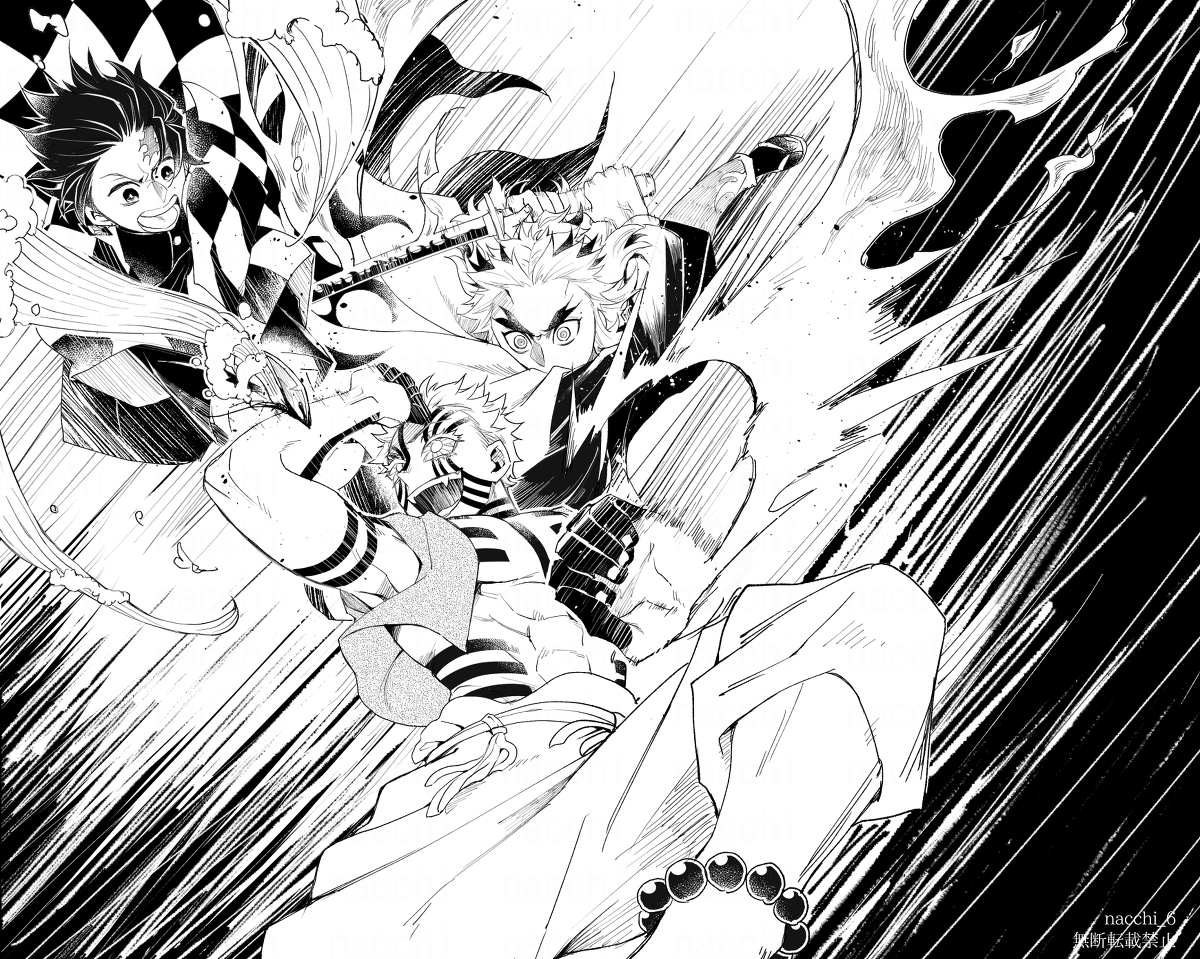 これを見た人も何か無言で三人組をあげる 」nacchiの漫画