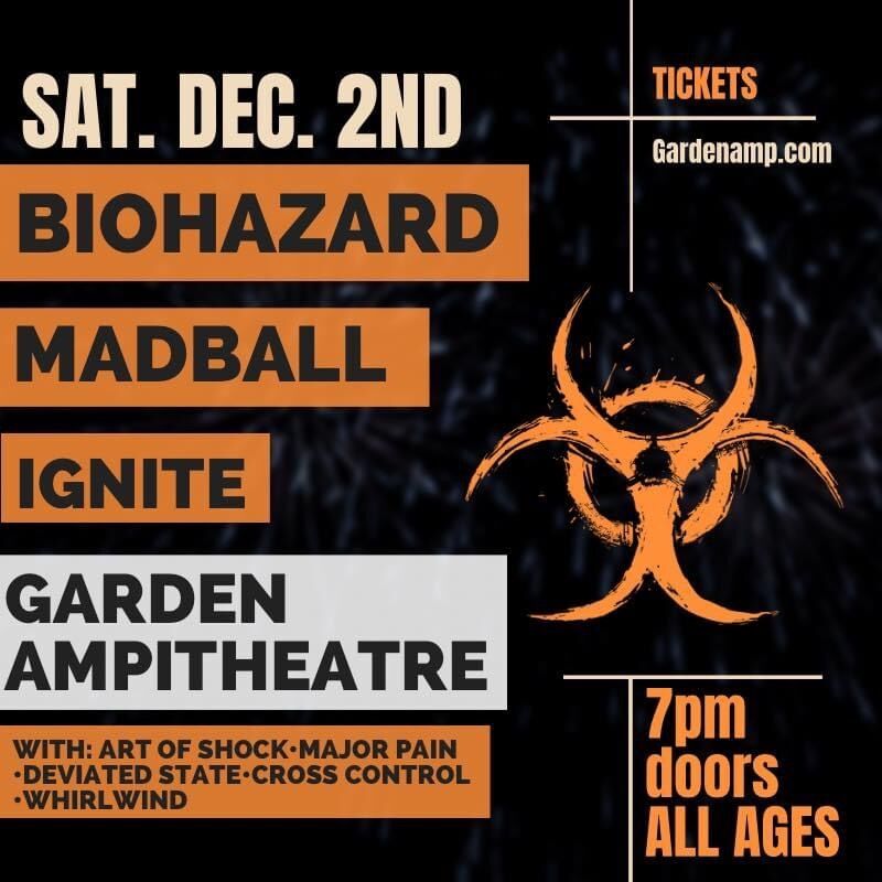 Biohazard Band Logo Biohazard Since 1987 T Shirt Officiële