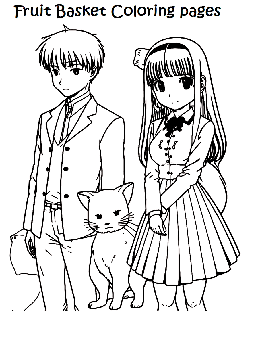 Fruit Basket Coloring Page