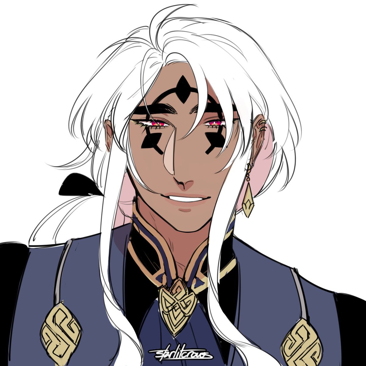 「still working on my summoner oc redesign」|starlitcrowsのイラスト