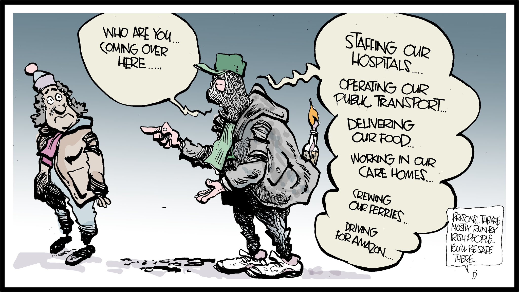 Irish Immigration Political Cartoons