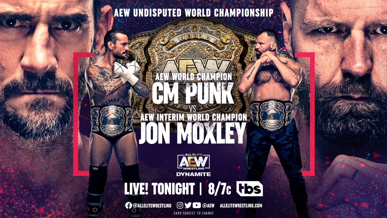 Wrestling Observer on Twitter: "#AEWDynamite live results: Jon Moxley vs. CM Punk AEW World ...
