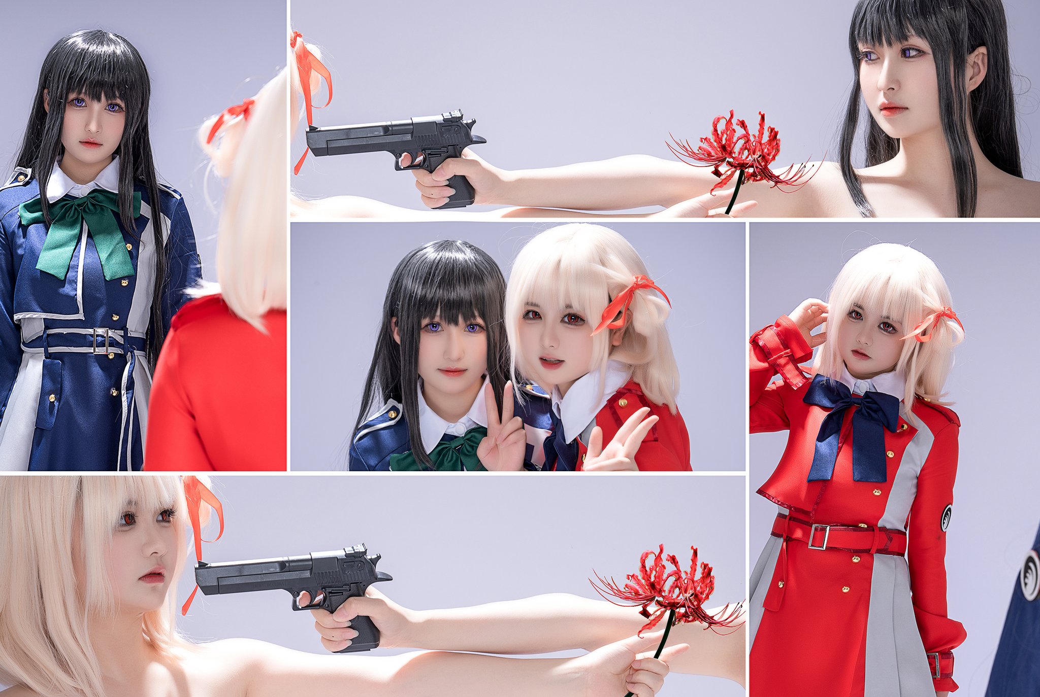 喵喵的喵吖 on Twitter: "新番 Lycoris Recoil cos 新番推荐看一下，超级好看~ #锦木千束 #井之上泷奈 #cos #Lycoris Recoil https ...