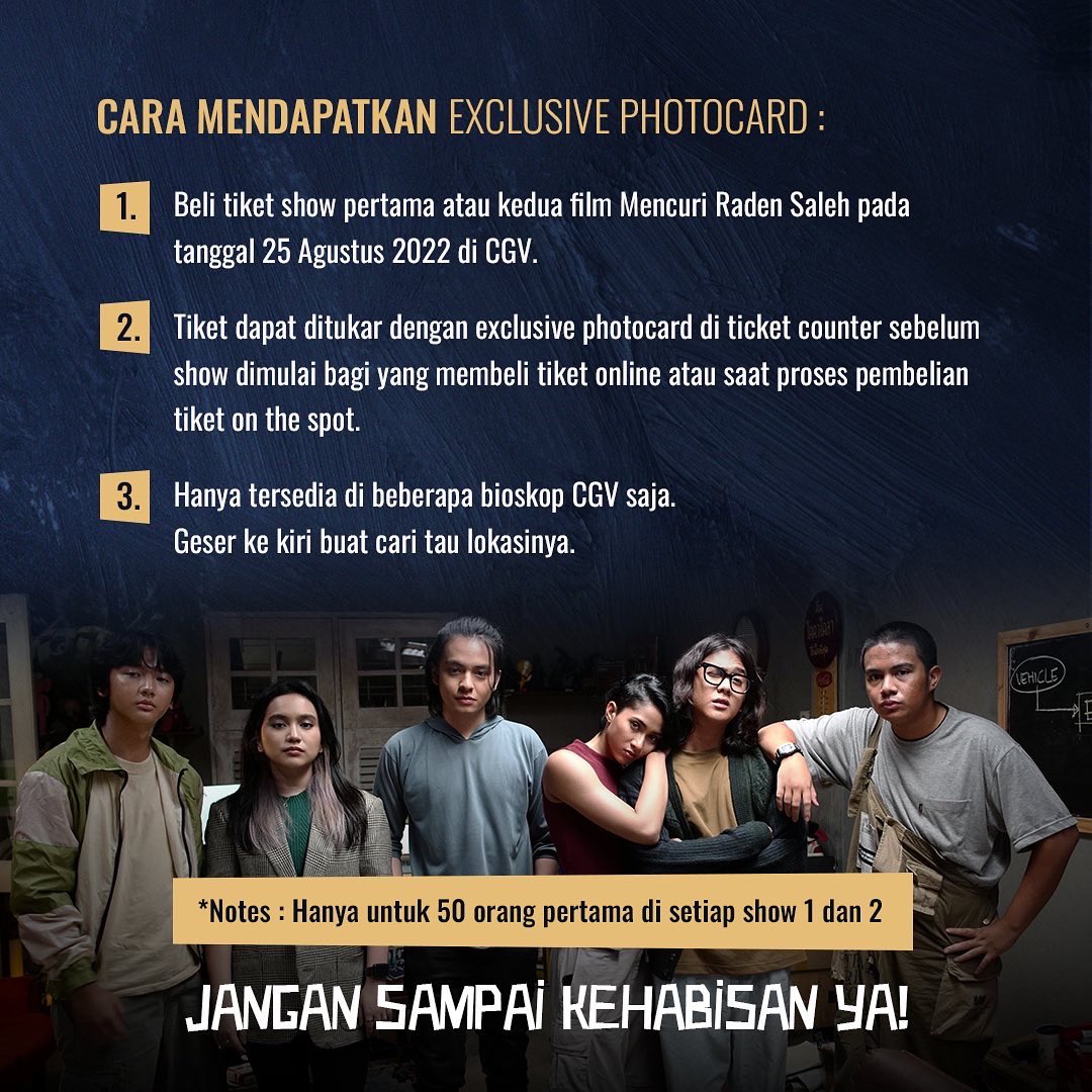 CGV Cinemas on Twitter: "Cara dapetin Exclusive Photocard #MencuriRadenSaleh 👇🏻 https://t.co ...