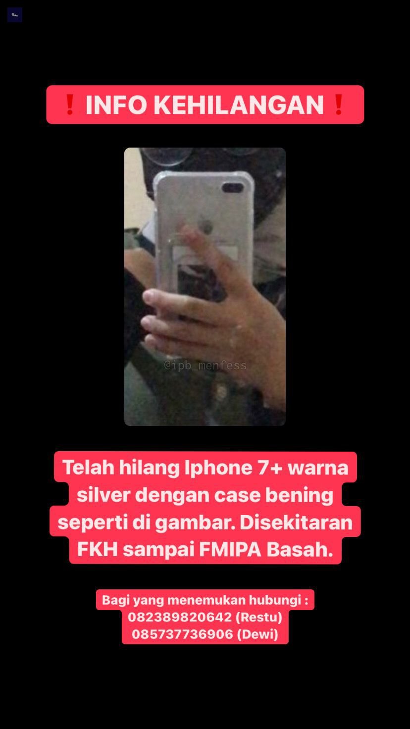 Draft IPB on Twitter: "Punten tolong bantuannya buat yg nemu dan bantuannya buat share kalau ...