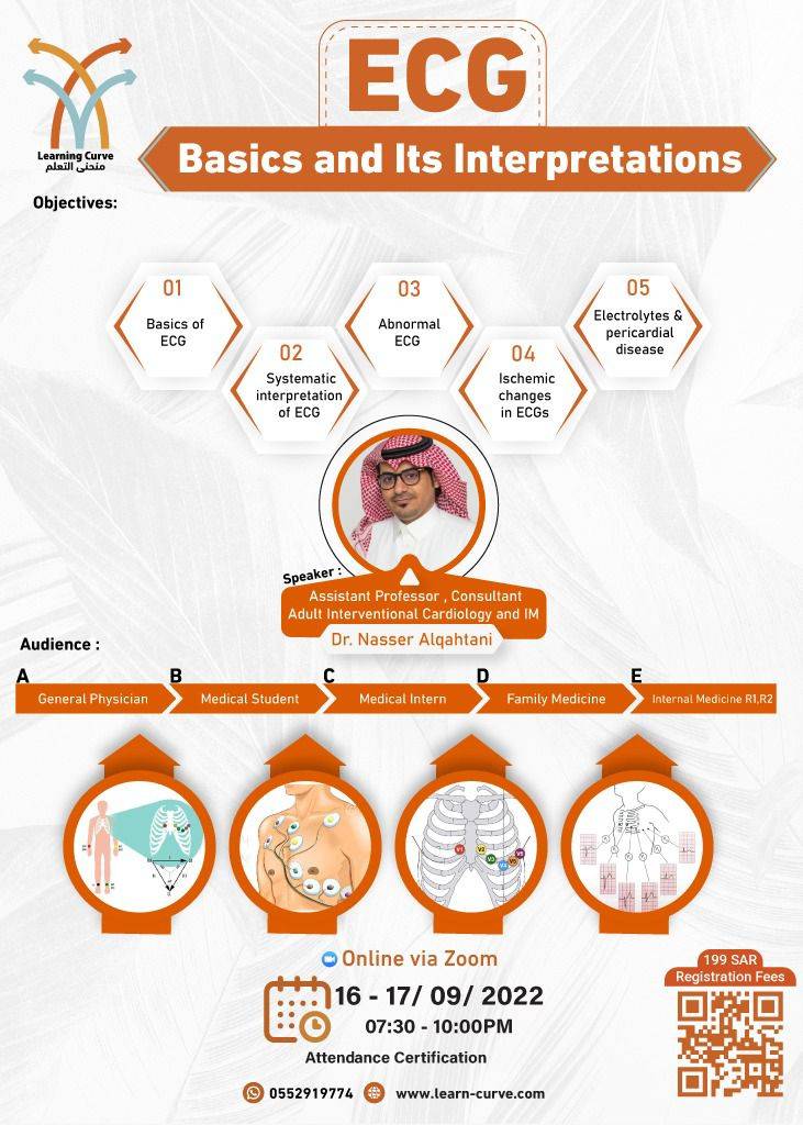 DoctorKSA Medical on Twitter: "REGISTER NOW!! 🔥ECG Basic and Its Interpretation🔥 🔺By Dr.Nasser ...