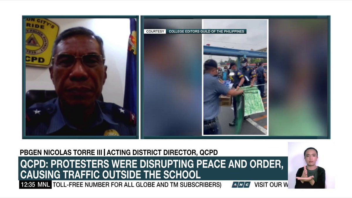 PBGEN Nicolas Torre III of the Quezon City Police Department defends ...