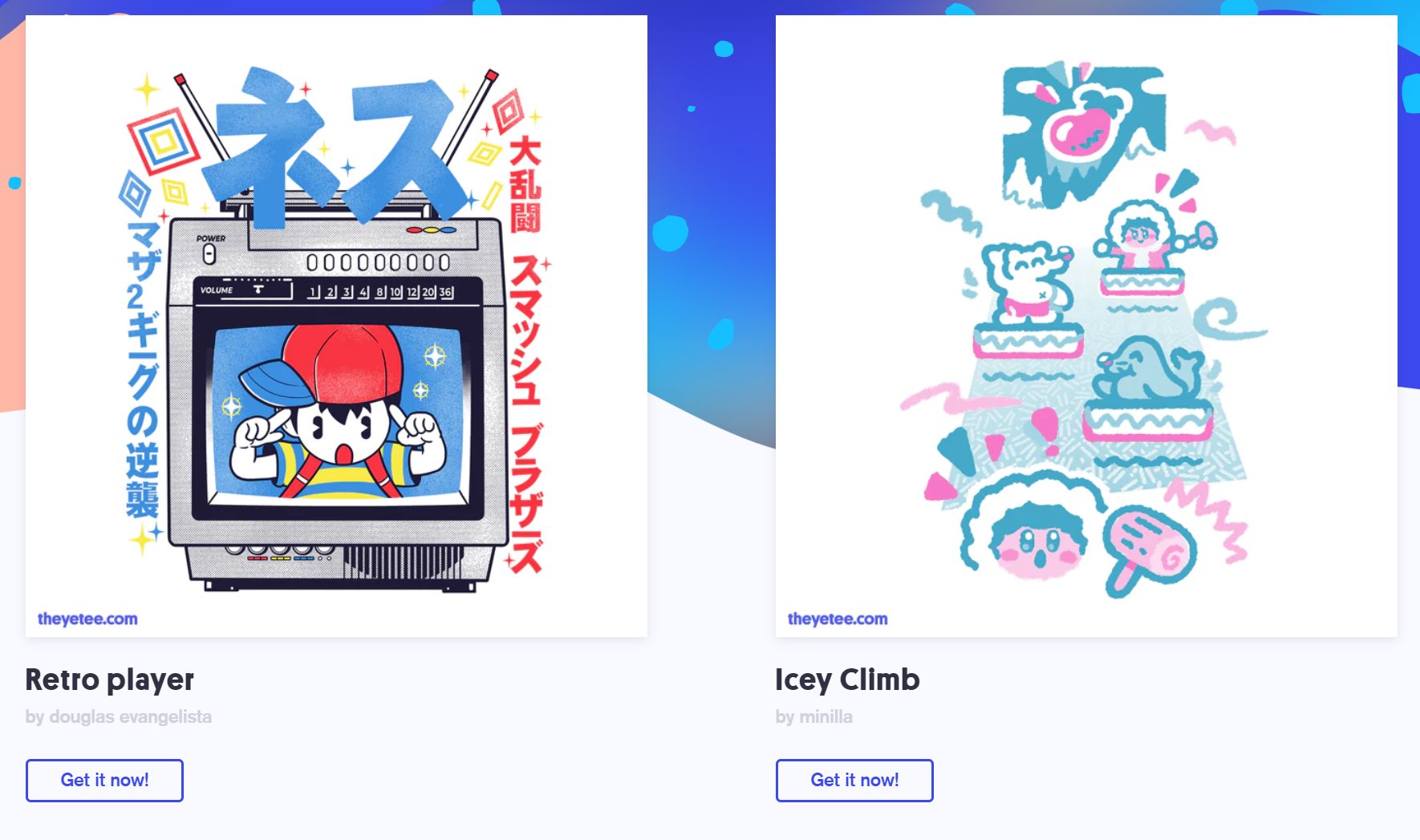 Wario64 on Twitter: "Earthbound/Ice Climbers t-shirt/longsleeve/tank top on today's The Yetee ...