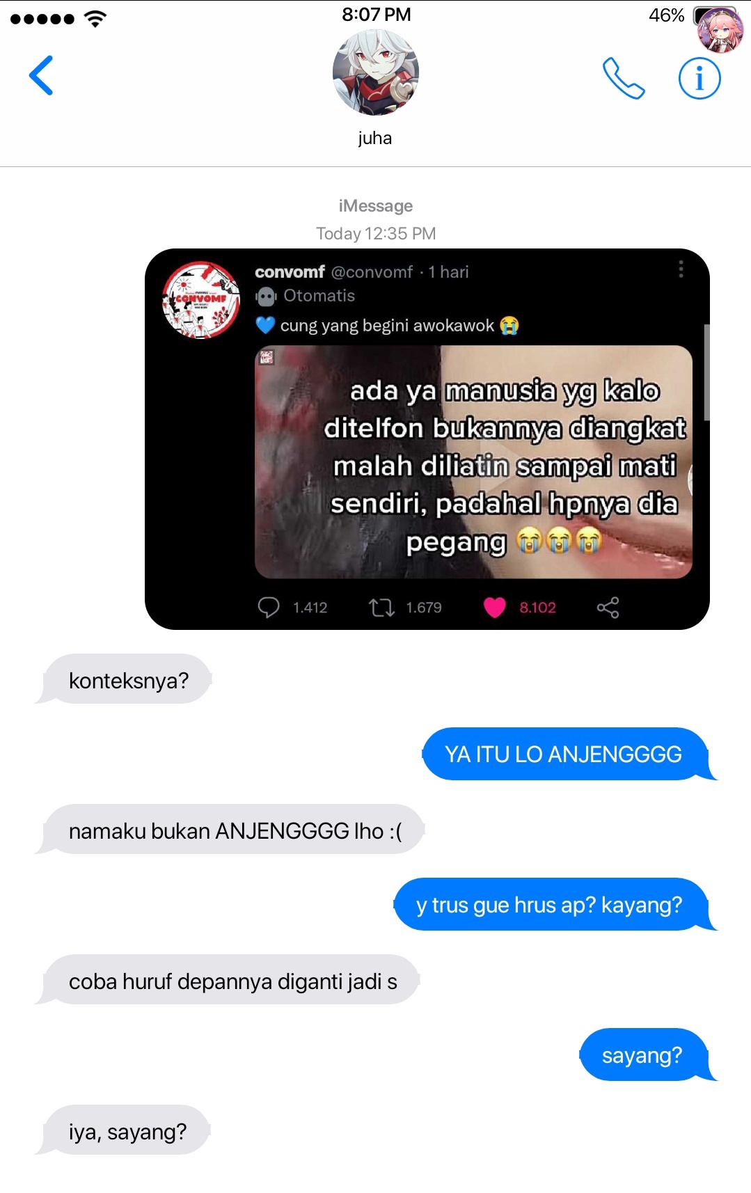 ON 📩 | BACA RULES DI LIKES on Twitter: "au! cw // bxb , kazuscara , kazuha x scaramouche ...