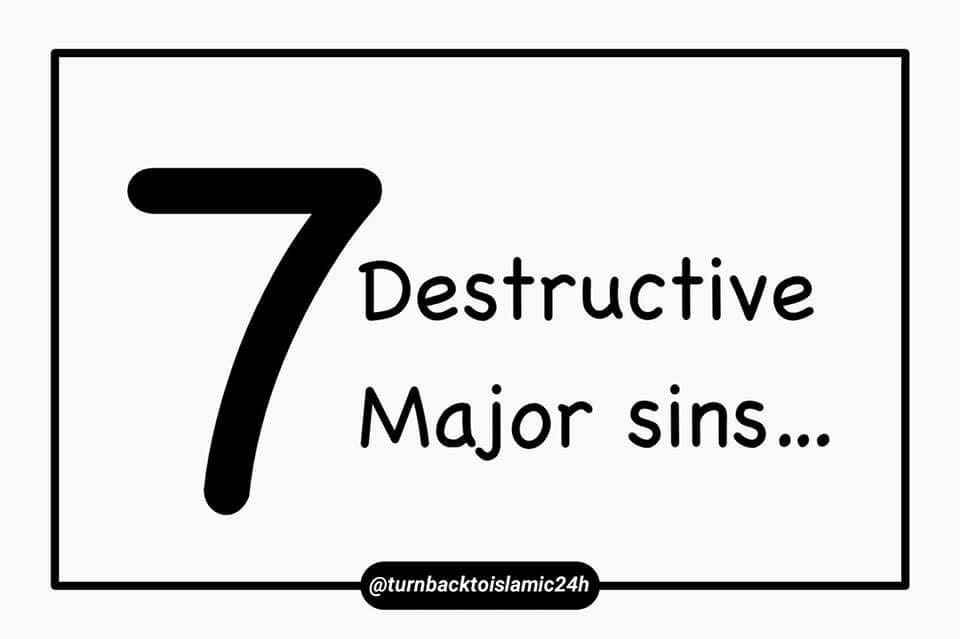 7 destructive major sins with other types of sins. 📌 1/5 - Thread from ...