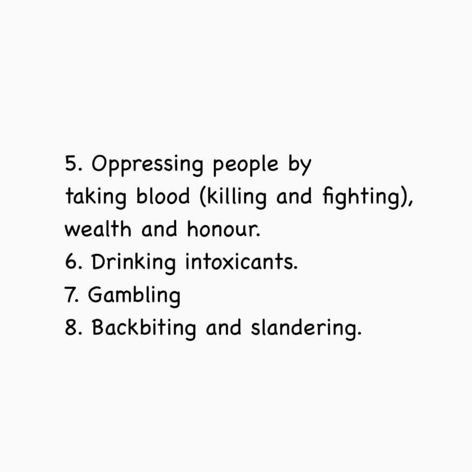 7 destructive major sins with other types of sins. 📌 1/5 - Thread from ...