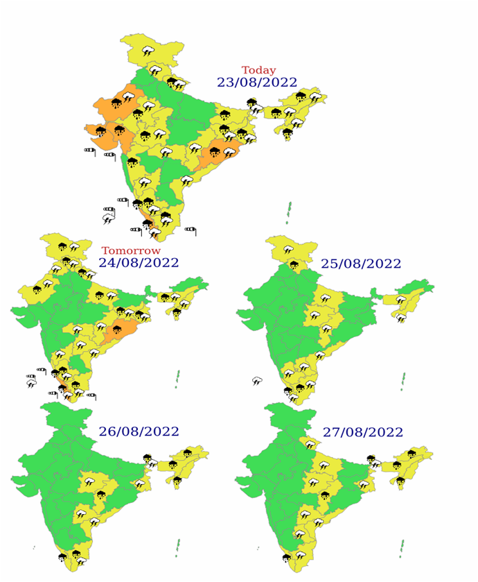 India Meteorological Department on Twitter: "Yesterday’s Depression over Northwest Madhya ...