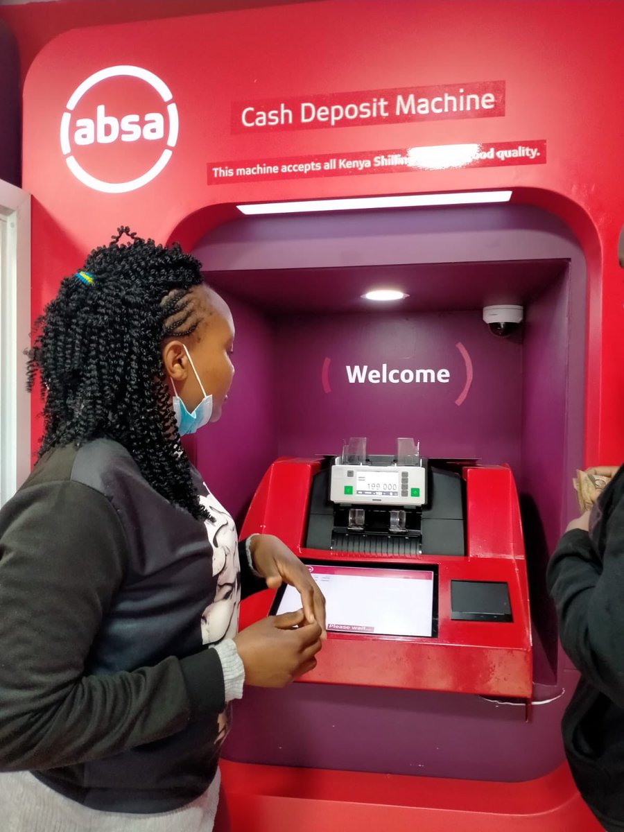 Absa Bank Kenya on Twitter: "Beat the queues by depositing money in real-time using our Cash ...