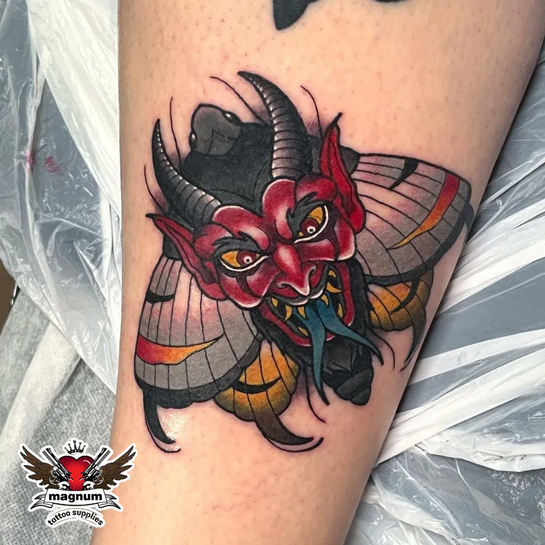Neo Traditional Devil Tattoo