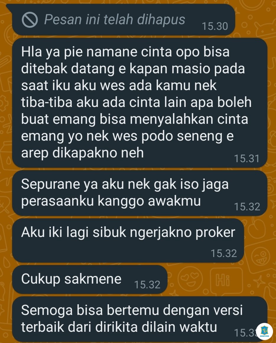 🦈 SUROBOYOFESS 🐊 on Twitter: "AKU EMOSI POL -REK, DIA YANG MENDUA TAPI DIA YANG GALAK. AKU UDAH ...