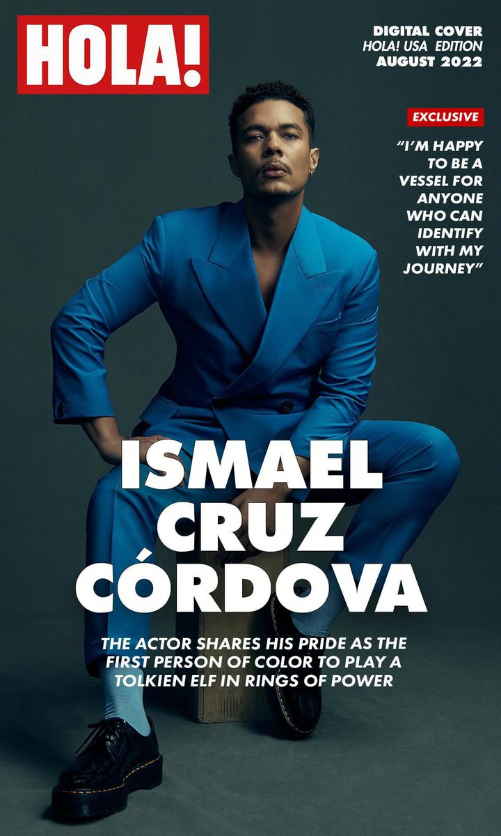 #TheRingsOfPower star Ismael Cruz Córdova covers the latest issue of ...