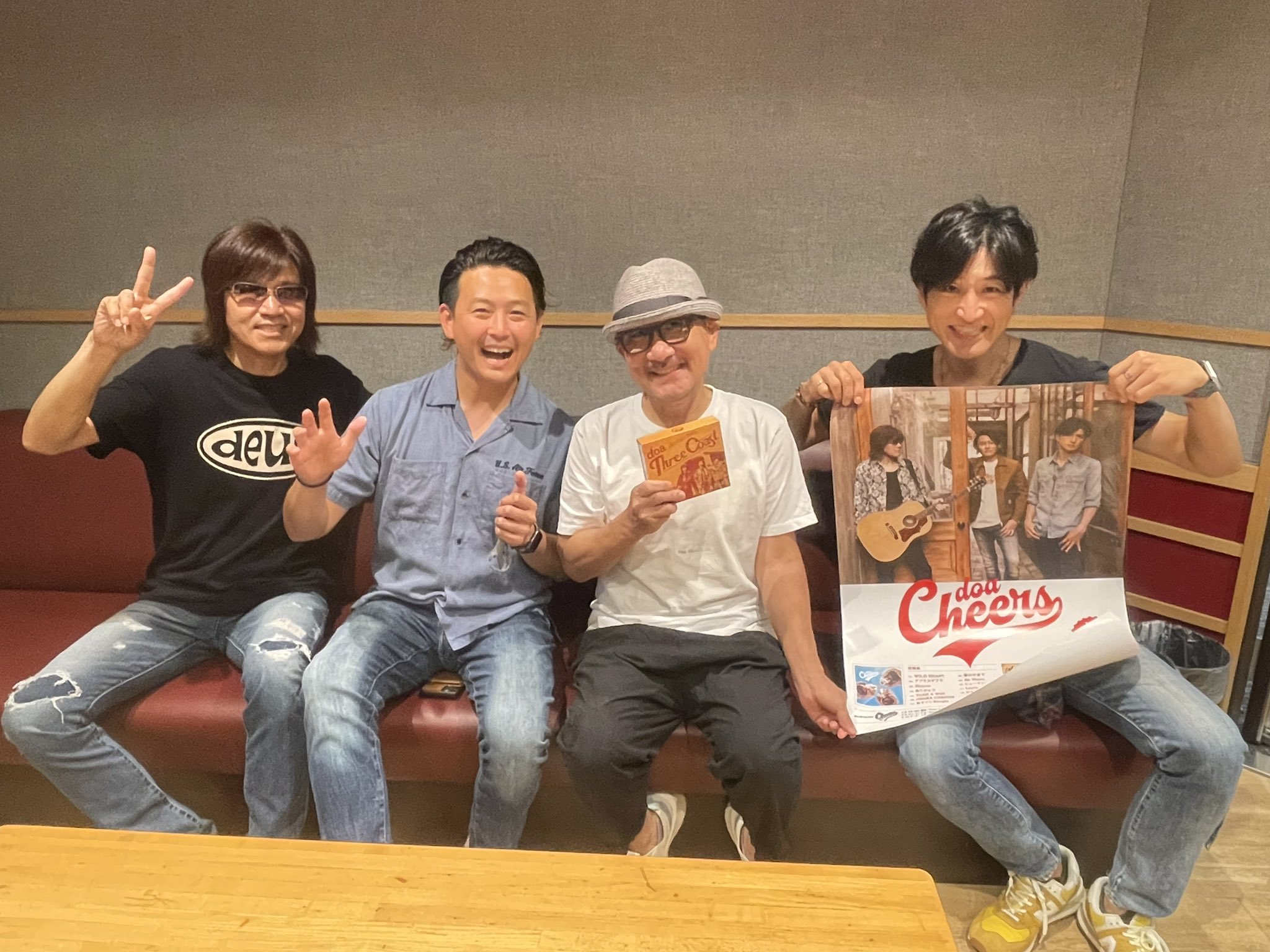 doa official on Twitter: "Chageさんのラジオ番組「Chageの音道」に、doaがゲスト収録させていただきました‼︎ 初めましてにも関わらず、doaメンバーの近況や ...