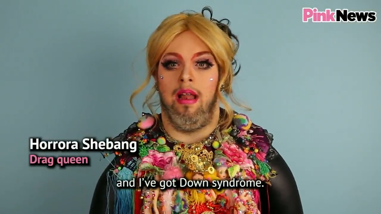 PinkNews on Twitter: "Meet Horrora Shebang, a fabulous drag queen with Down’s syndrome 👑 Drag ...
