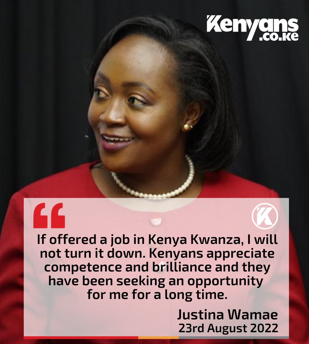 Kenyans.co.ke on Twitter: "If offered a job in Kenya Kwanza, I will not ...