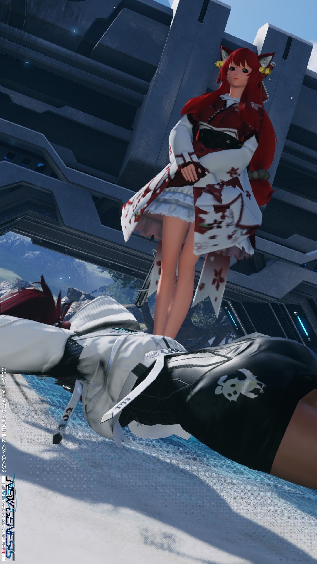 とと@NGS ship8 on Twitter: "にょ「人を巻き込むとはいい度胸だな」 とと「しゅみましぇんでした」 #PSO2NGS_SS #NGS無加工SS https://t.co ...