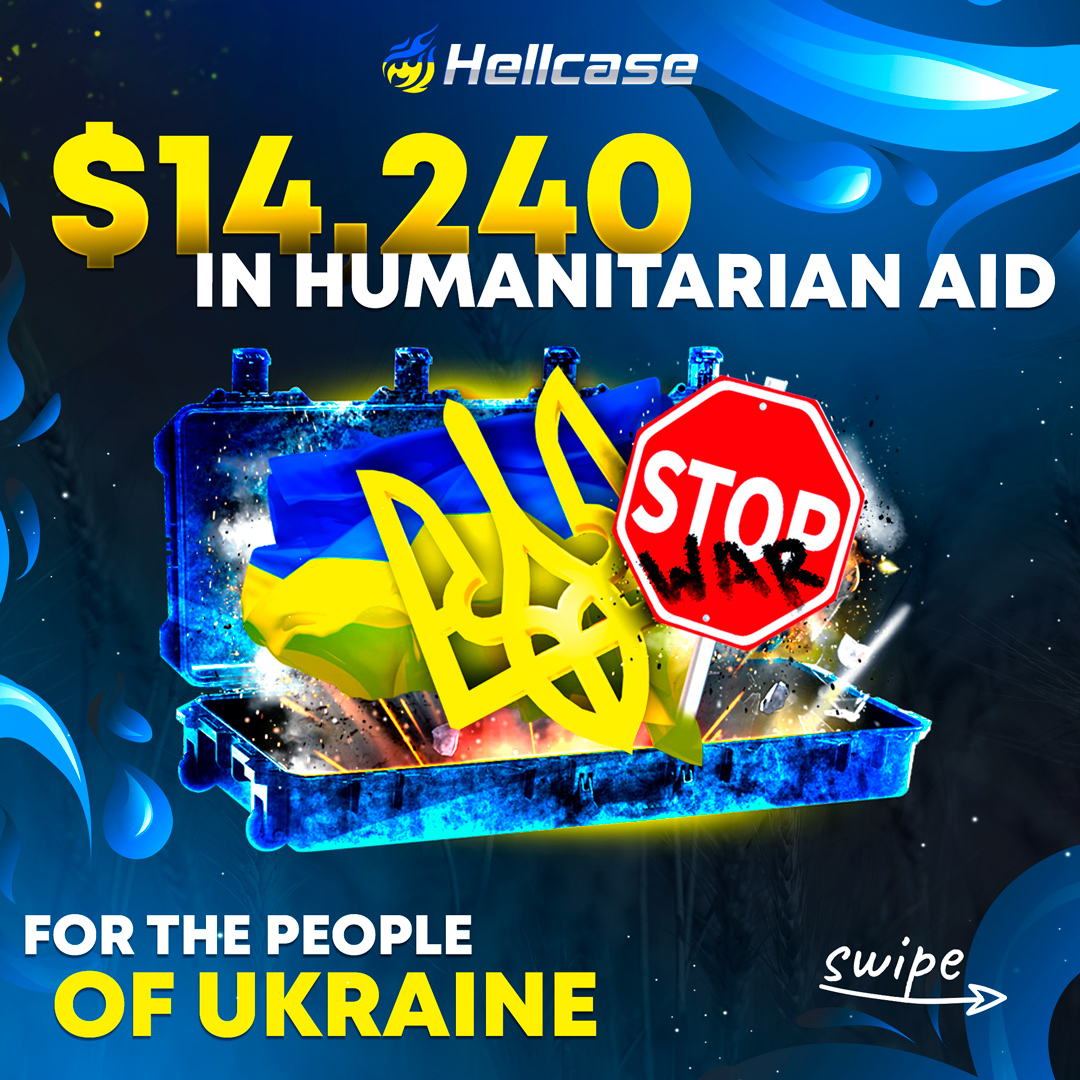 Hellcase 🔥 on Twitter: "$14,240 donated by Hellcase users to aid Ukrainians affected by the war ...