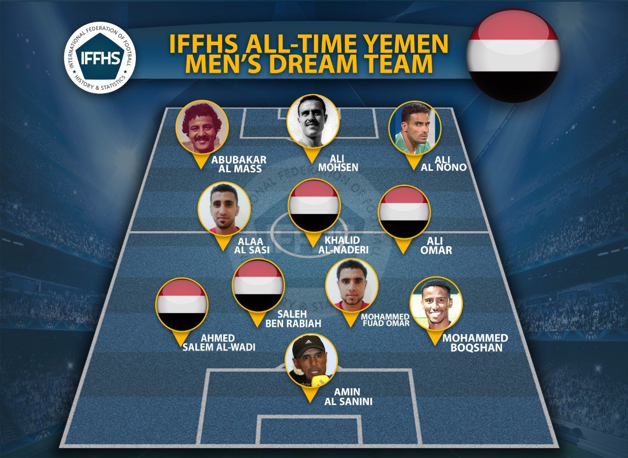 IFFHS on Twitter: "IFFHS MEN’S ALL-TIME YEMEN DREAM TEAM - 220 IFFHS ALL-TIME DREAM TEAMS TODAY ...