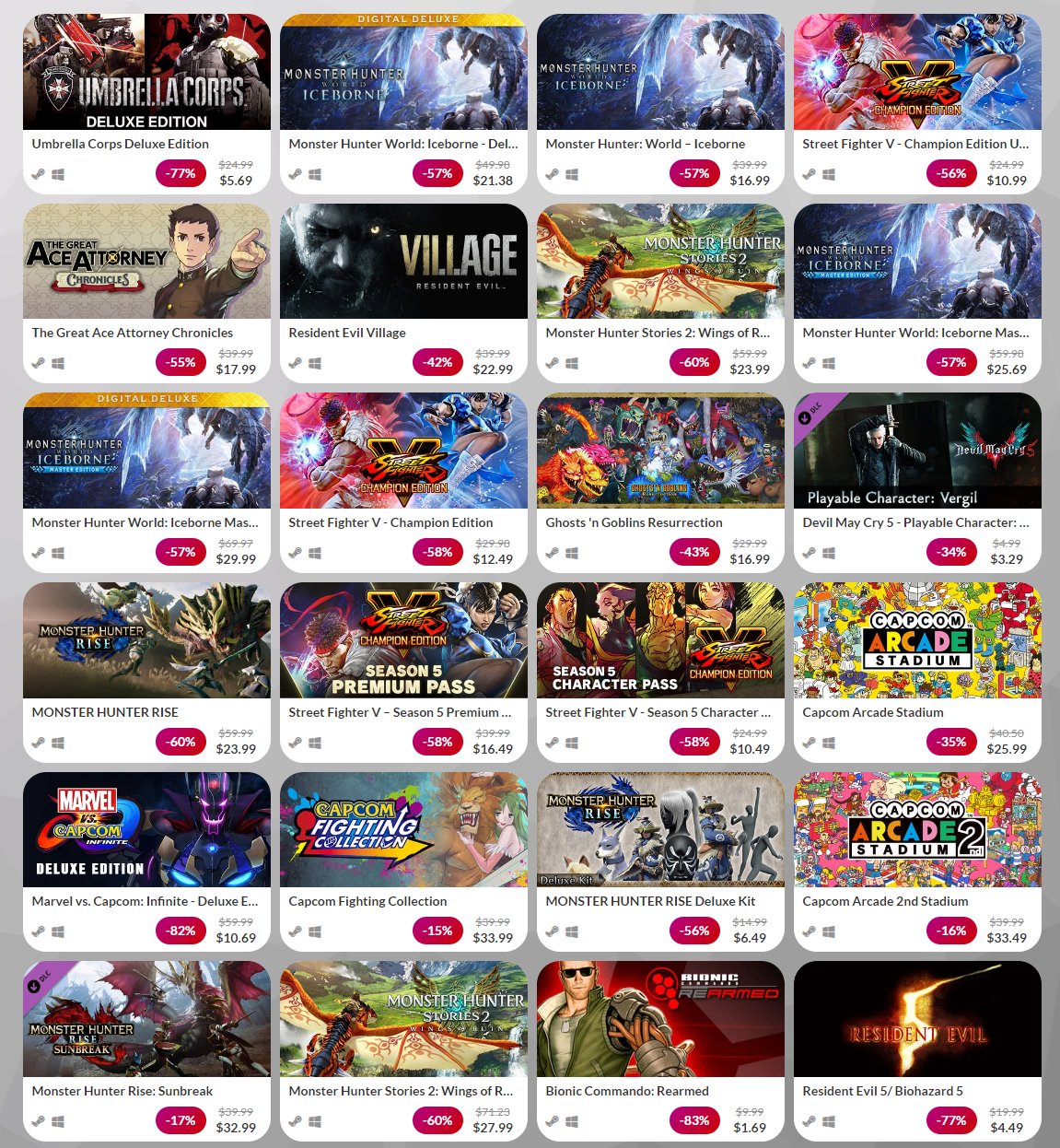 Wario64 on Twitter: "Capcom sale on Indiegala https://t.co/V6v1idkbfM #ad https://t.co ...