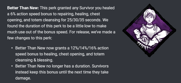 Dead By Daylight Helper on Twitter: "Better than New is now Viable! They removed the generator ...