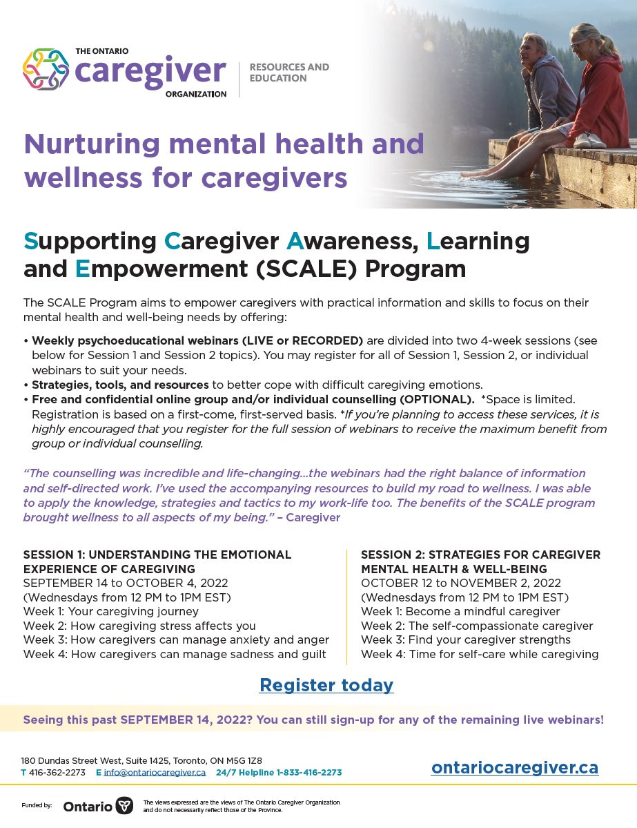 CMHA Kenora Branch on Twitter: "The Ontario Caregiver Organization is pleased to announce the ...