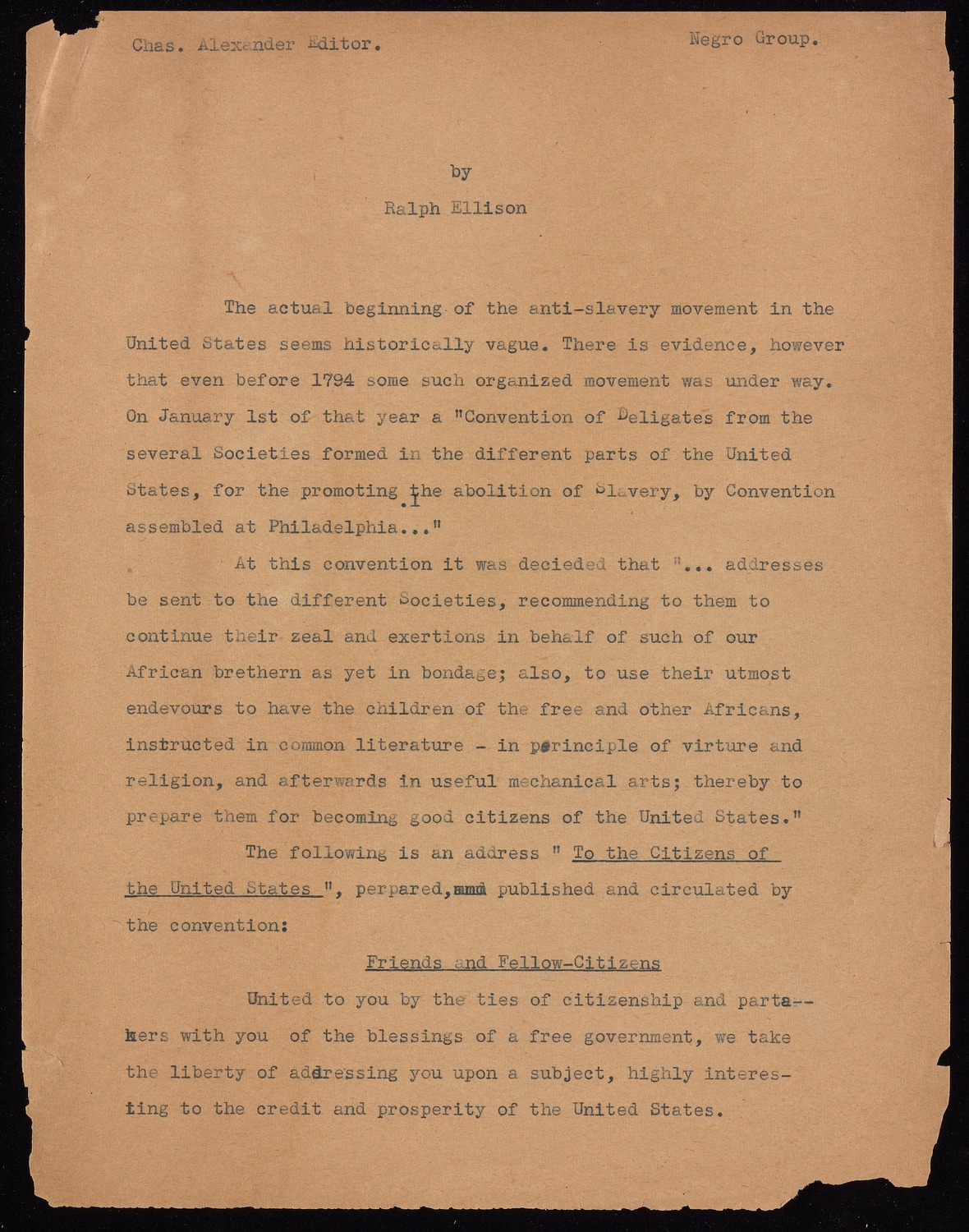 Beinecke Library on Twitter: "Ralph Ellison: Untitled essay on the anti ...