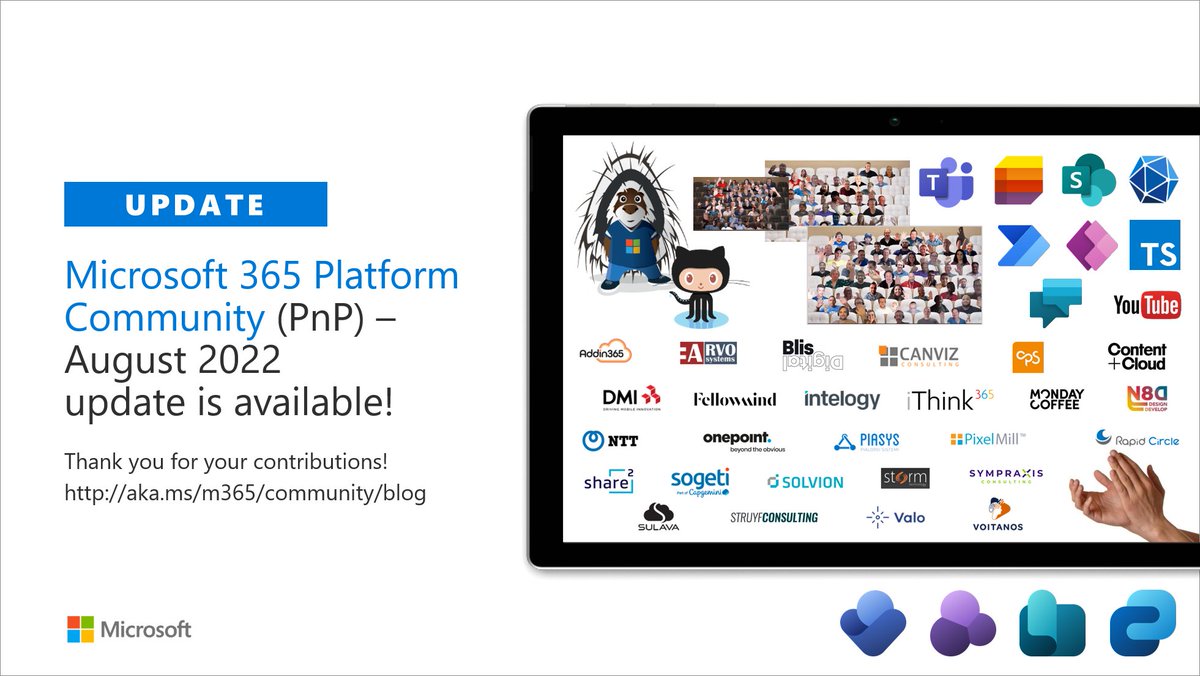 Microsoft 365 Community on Twitter: "RT @SharePoint: 💡 #Microsoft365dev Community (PnP) monthly ...