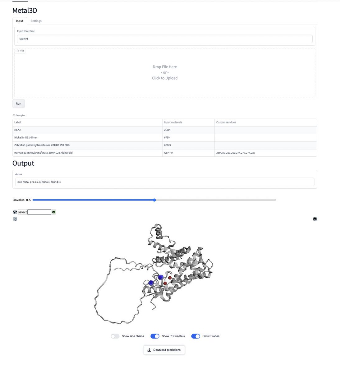 AK on Twitter: "RT @Gradio: Gradio Demo of the Day Metal3D: Accurate prediction of transition ...