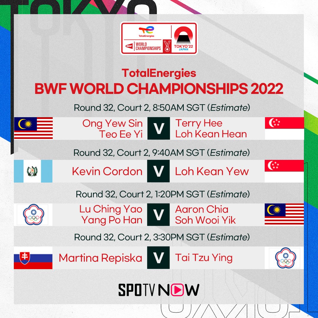 SPOTV SEA on Twitter: "#BWF | Today is going to be filled with lots of smashes! 💥 Catch ...