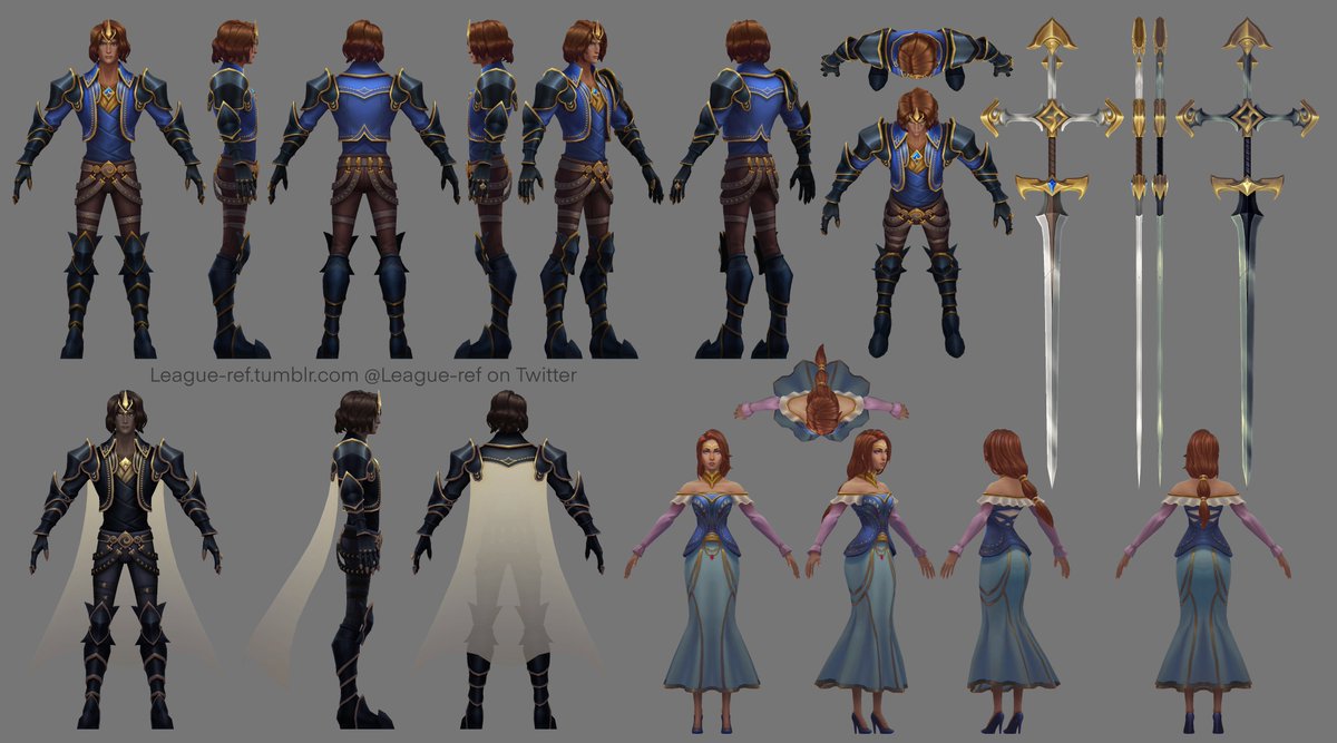 In-game models of King Viego (+ Isolde). - Bonus: comparison before and ...
