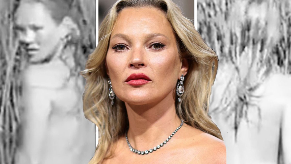 Kate Moss, 48, strips completely naked and flashes bare bottom to ...