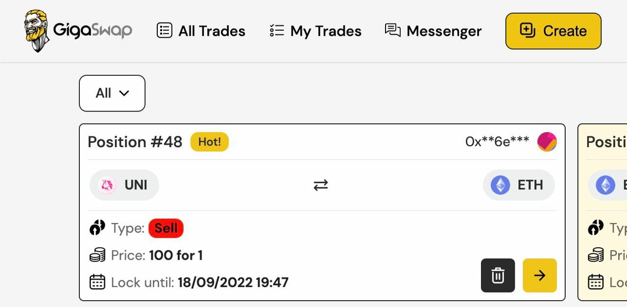 GigaSwap on Twitter: "Today we have added the functionality to add liquidity to OTC pairs in our ...