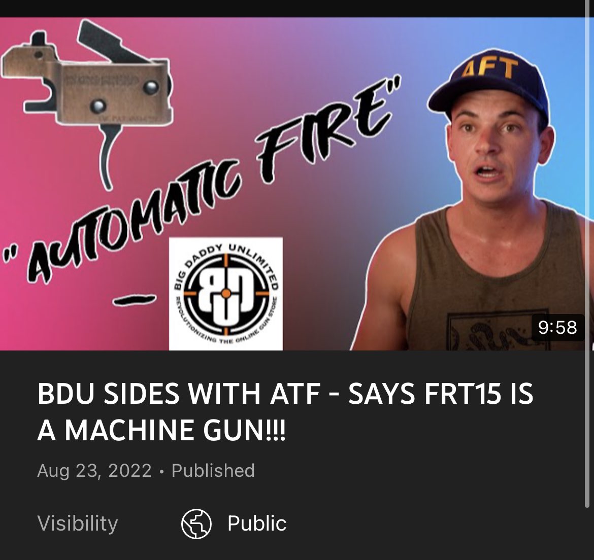 Reno May on Twitter: "So it seems BDU is siding with the atf. More info in the video. https://t ...