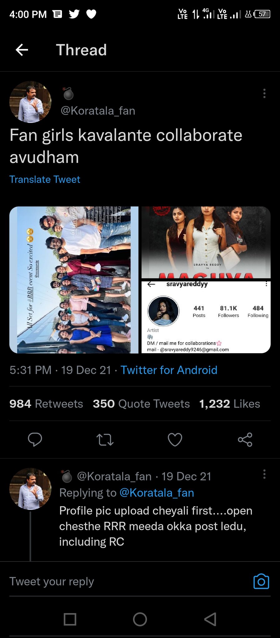 HARI_BUNNY™ on Twitter: "Pros tho bus tour eyunchukunni addam ga dorikipoyina ellu kuda pros ...