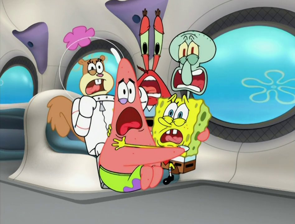 Spongebob Patrick Sandy Squidward Mr Krabs Spongebob Patrick Sandy Squidward Mr Krabs